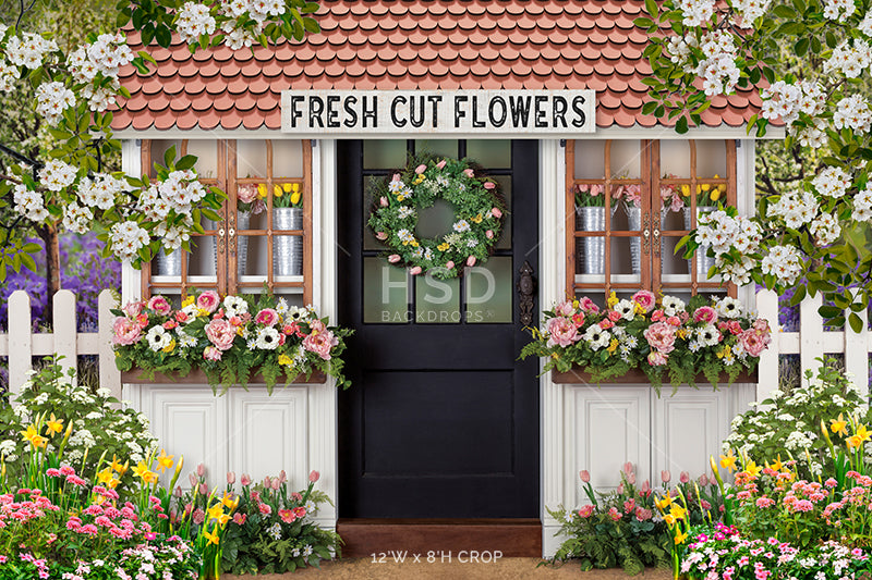 Spring Backdrop | Fresh Cut Flower Farm Backdrops for Photography