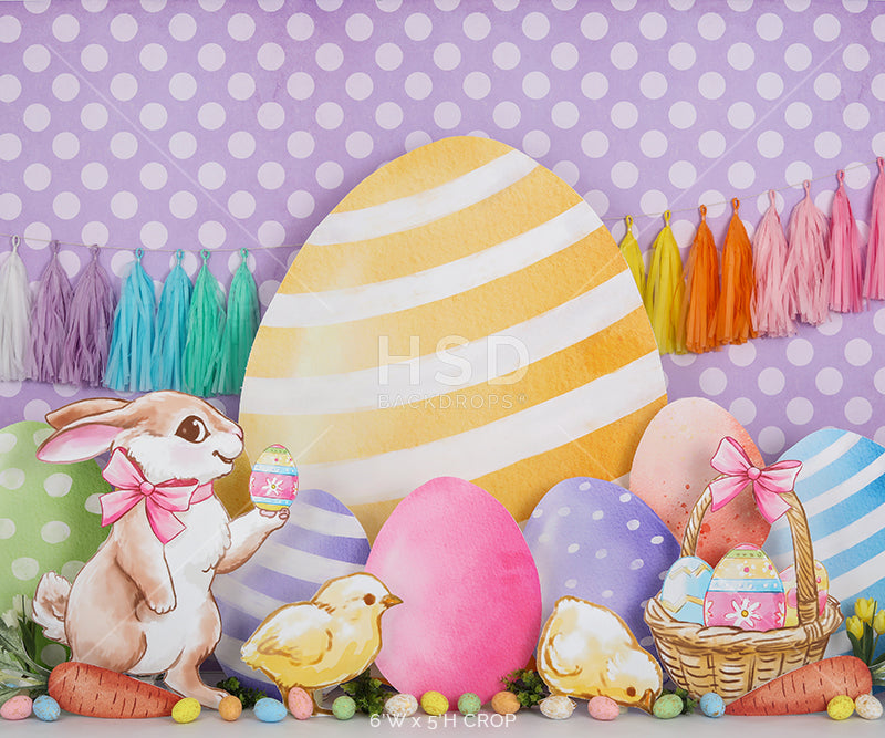 Easter Photo Backdrop | EGGstravaganza Spring backdrop for Photography ...