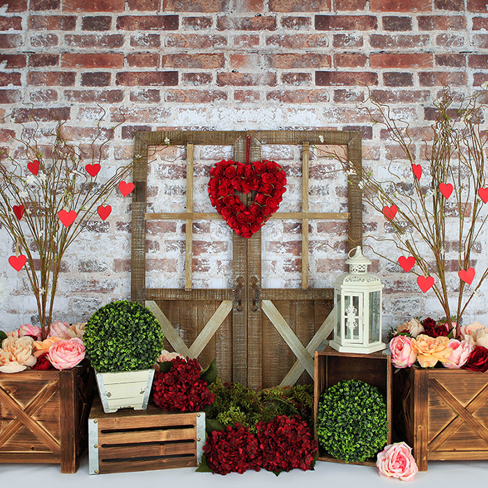 Valentine's Day Photography Backdrop Background Props Queen of Hearts