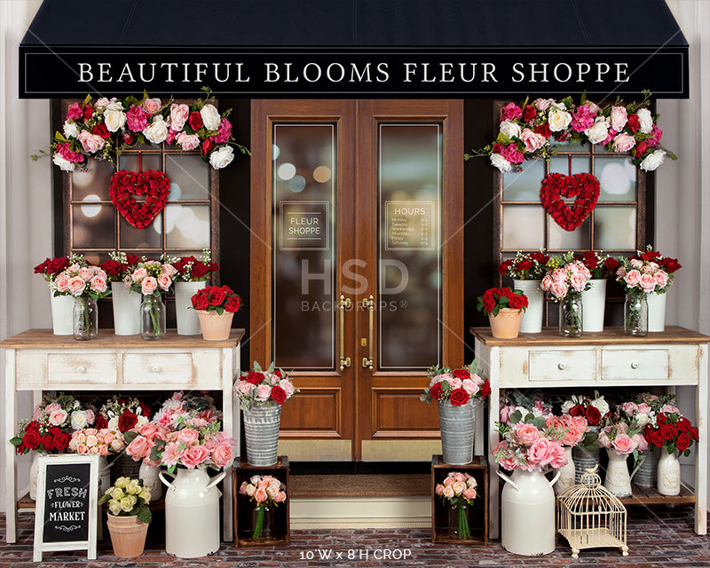 Flower Shop Valentine's Photo Backdrop for Pictures and Mini Sessions ...