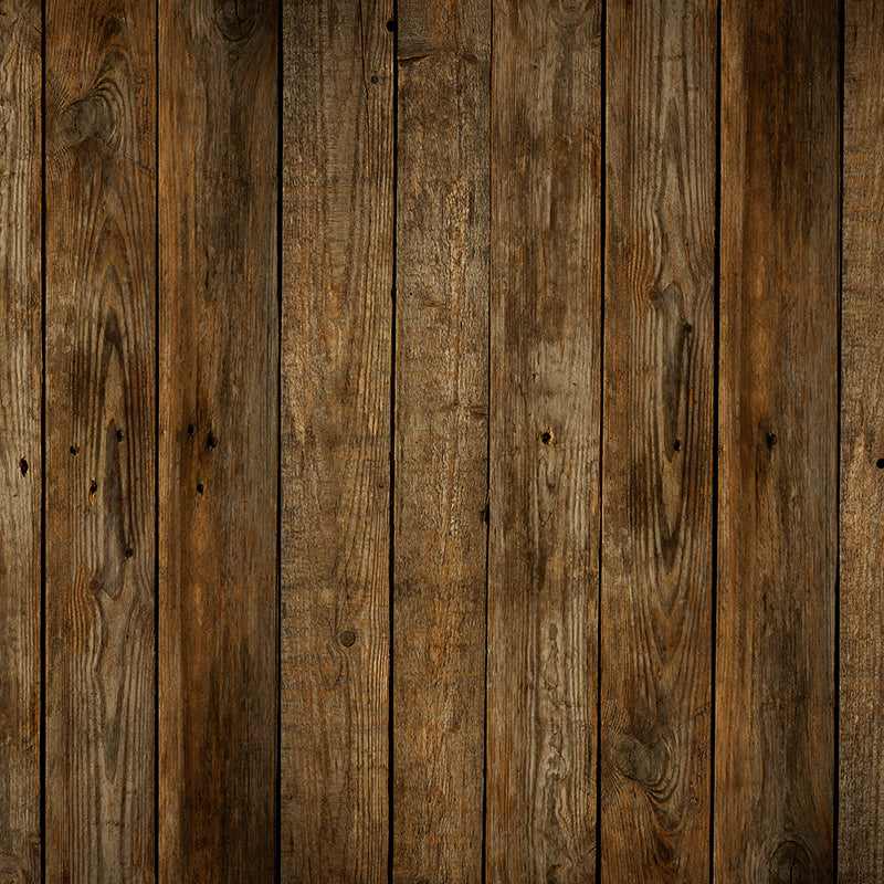Brown wooden floor photography backdrop with 6"-8" planks