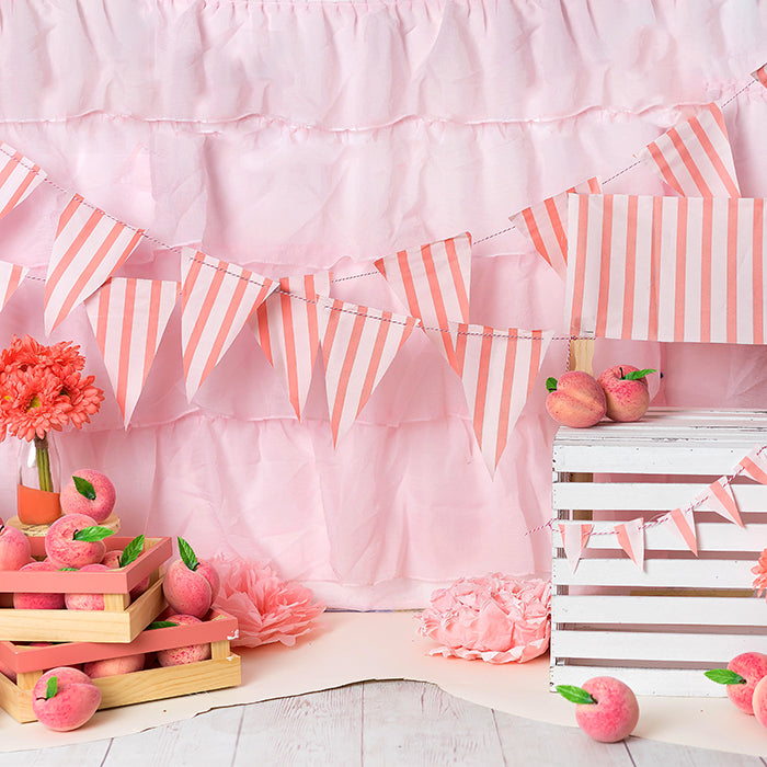 Peach Stand Photography Backdrop Background Girls Photo Props WHM157