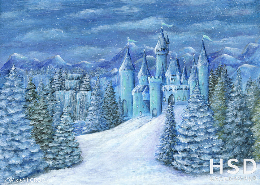 Frozen Ice Castle Princess Backdrop for Birthday Party Photo Backdrop ...