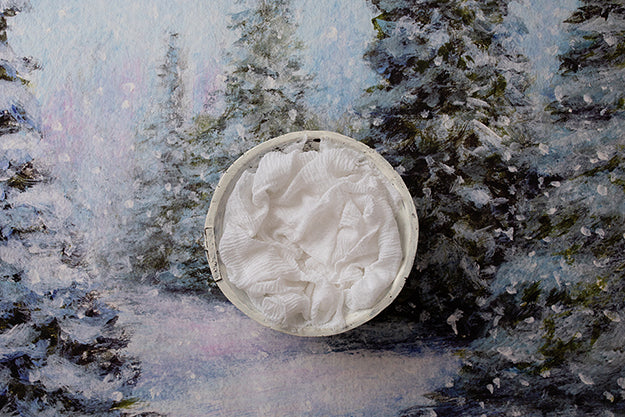 Christmas Digital Backdrop | Newborn Digital Background Winter Trees