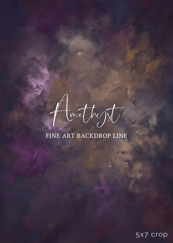 Purple Fine Art Photography Backdrop for Maternity Portraits Amethyst