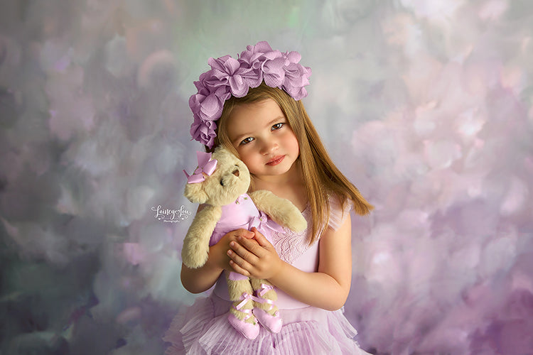 Painted Purple Fine Art Photography Backdrop for Maternity Portraits