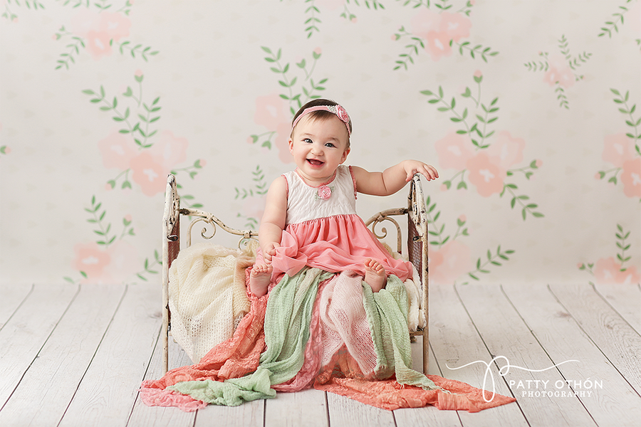 Floral Photography Backdrop Vinyl Girls Baby Newborn – HSD Photography ...